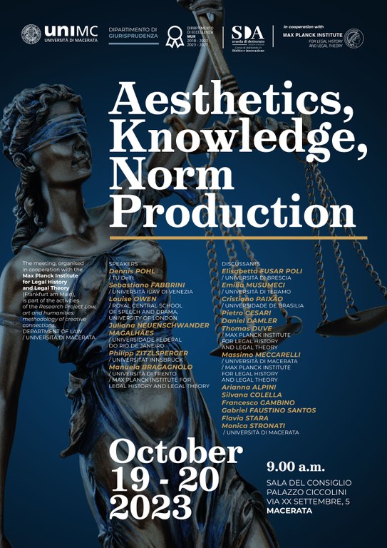 Università di Macerata: Aesthetics, Knowledge, Norm Production