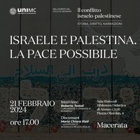Università di Macerata: IL CONFLITTO ISRAELO-PALESTINESE. Israele e Palestina: la pace possibile