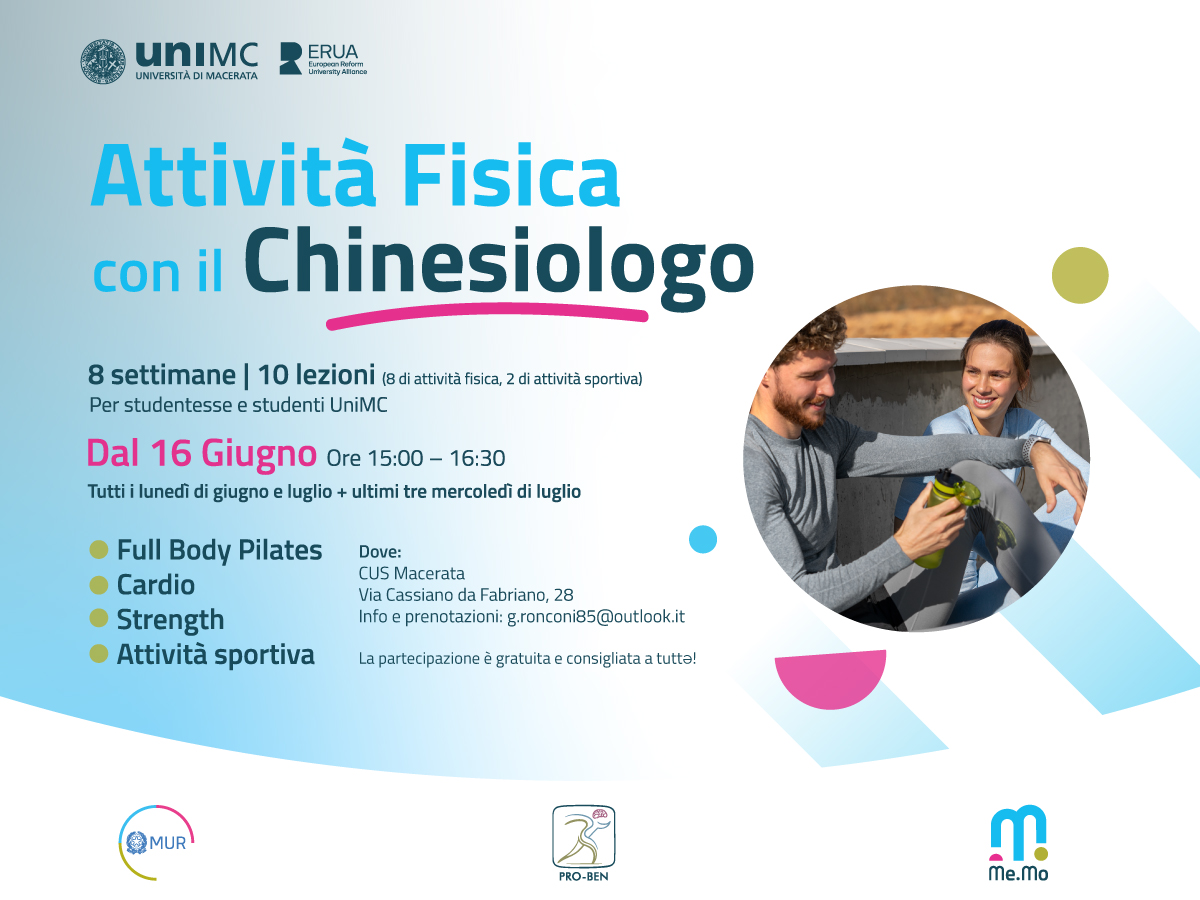 Università di Macerata: Attività fisica con il Chinesiologo