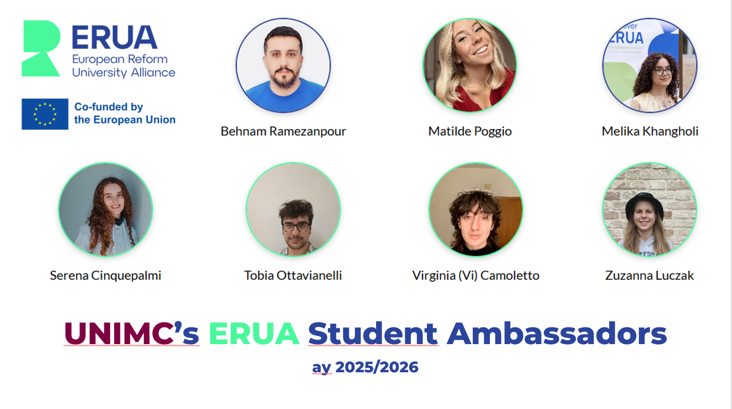 Università di Macerata: Nuovi volti nel team ERUA: gli Student Ambassadors 2025/2026!
