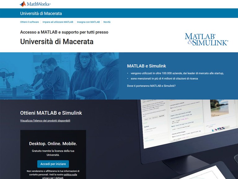 Università di Macerata: MATLAB Campus-Wide License