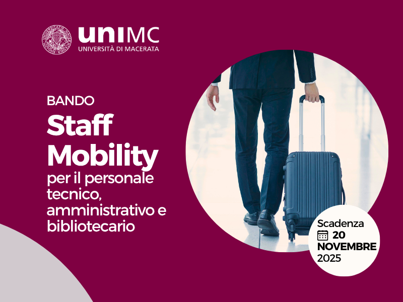 Università di Macerata: Bando per mobilità all’estero rivolto a docenti ...
